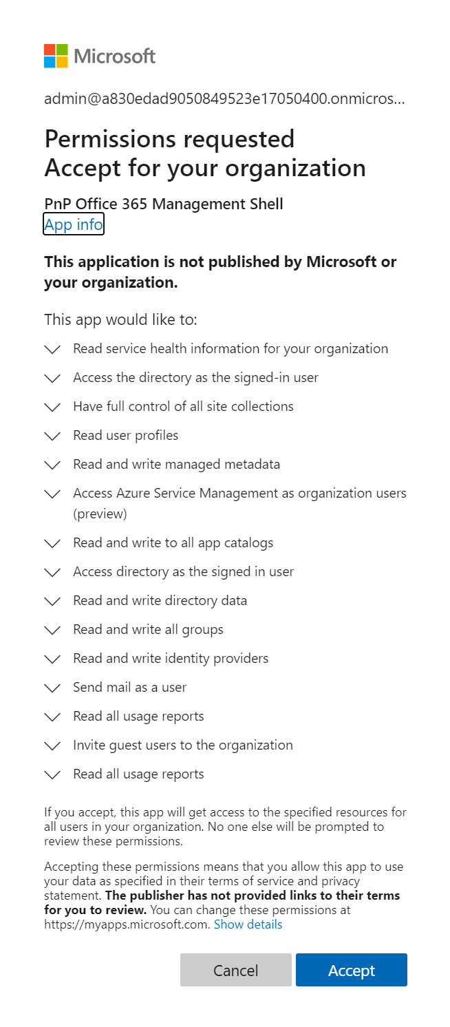 Configuring Authentication Pnp Core Sdk